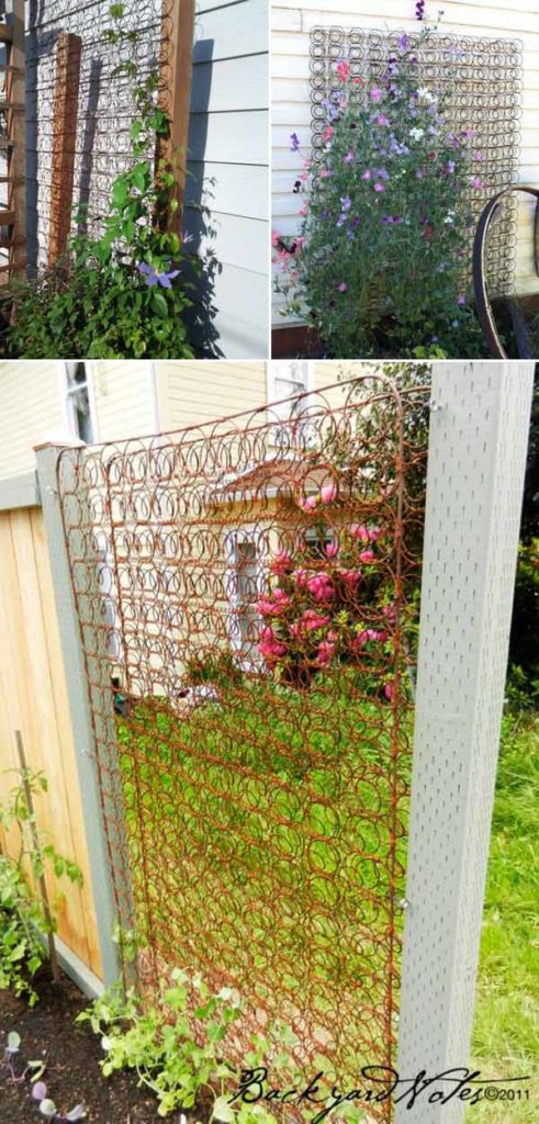 12 DIY Recycled Garden Trellis Ideas